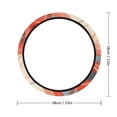 15in Car Steering Wheel Cover Is Skid Resistant And Durable For Easy ...