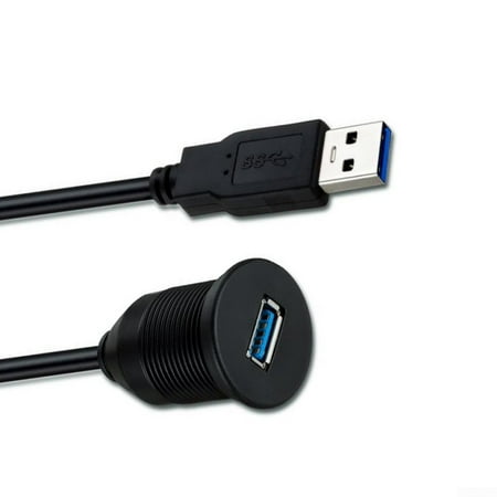 New Car Dash Panel Flush Mount Dual USB 3.0\1m Male To Female\Extension ...