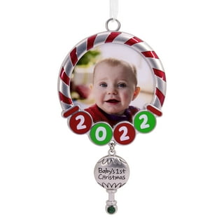 Remembrance Memorial Picture Photo Frame Pewter Christmas Tree Ornament ...