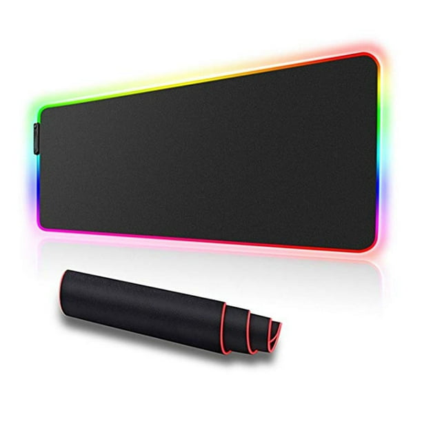 LED RGB Lighting Gaming Mouse Pad Mat for PC Laptop - Walmart.com