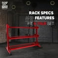 WF Athletic Supply Heavy-Duty Dumbbell Rack Stand, Weight Rack for Home ...