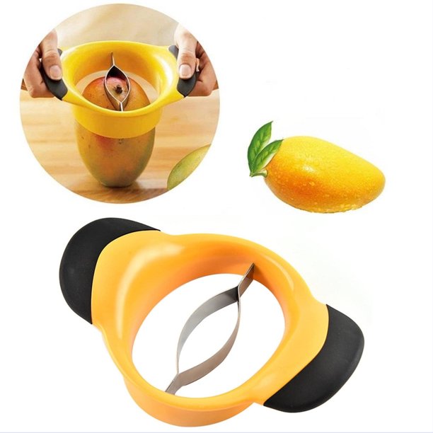 PloutoRich Mango Slicer, Mango Splitter, Mango Cutter with Stainless Steel Blade, Mango Pit ...