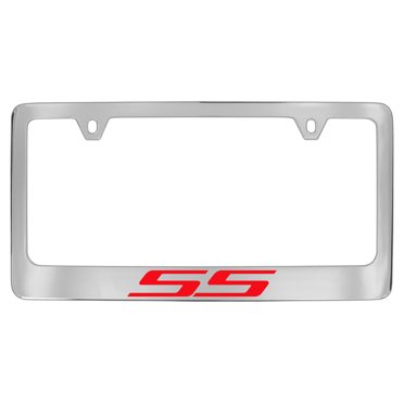 Camaro 6th Generation Carbon Fiber License Plate Frame SS Logo ...