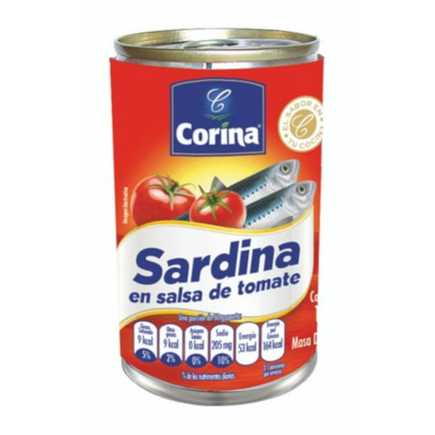 Pack de 12 Sardina Corina Tomate 155 gr Corina Tomate | Bodega Aurrera ...