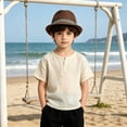 Djtdsds Kids Summer Sun Hat Fashionable Jazz Cap for Outdoor Beach ...