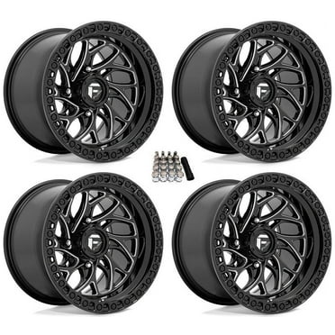 Fuel Lethal UTV Wheels Red/Black 15" Can-Am Maverick X3 / Honda Pioneer ...