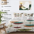 Bohemian 4 Piece Duvet Cover Set Twin Size Orange Duck Green Color ...