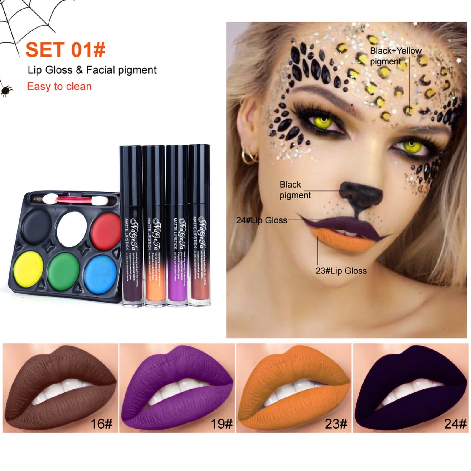 Lápiz labial para mujer, tinte labial, brillo labial NAGETA Set de ...