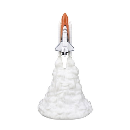 CAROOTU 3D Print Rocket Shape Lamp Space Shuttle Lamp USB Rechargeable ...
