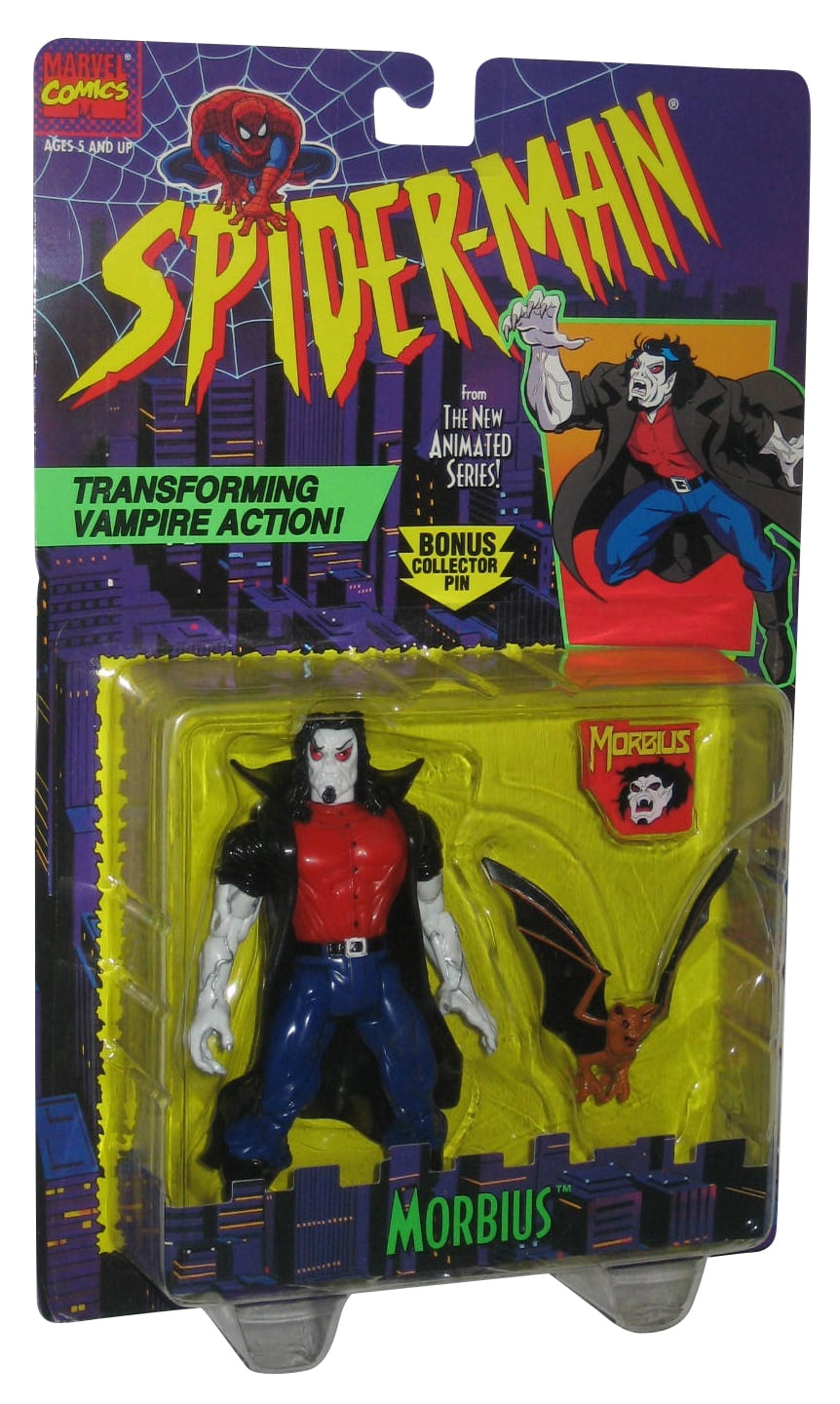 Marvel Spider-Man Animated Series Morbius Vampire (1995) Toy Biz Action ...
