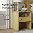 Wooden Drawers Nightstands Set of 2 Modern Storage Bedside Tables Open ...