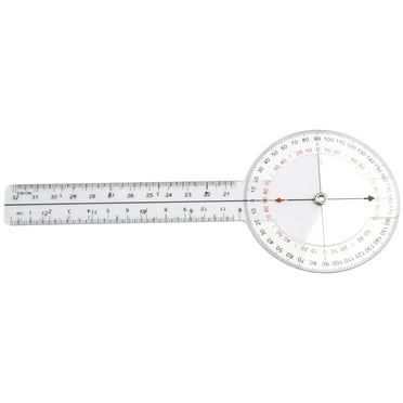 12 Inch Goniometer,Transparent Orthopedic Angle Ruler Plastic ...
