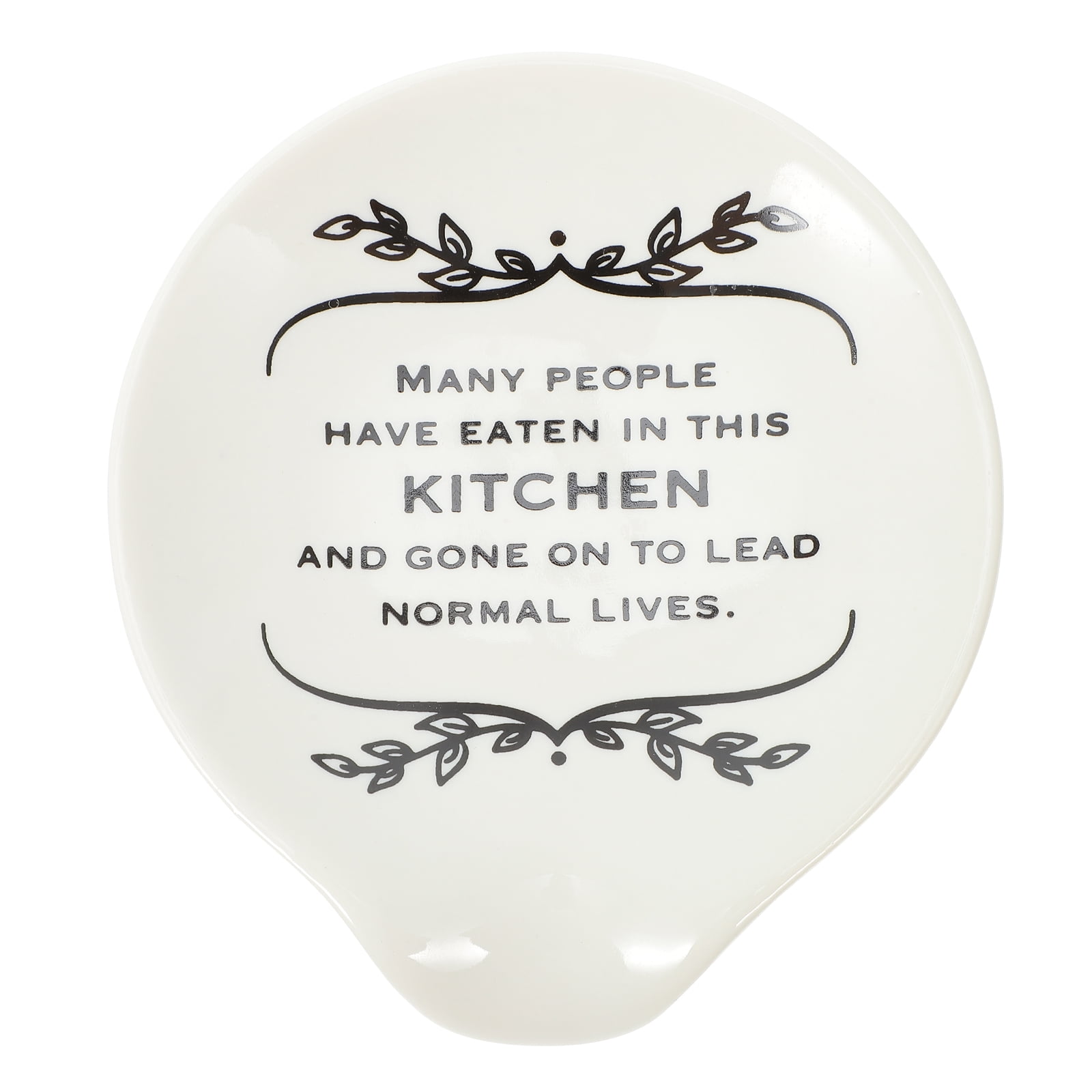 Nuolux Spoon Holder Ceramic Rest Ladle Stand Coffee Cooking Utensil ...