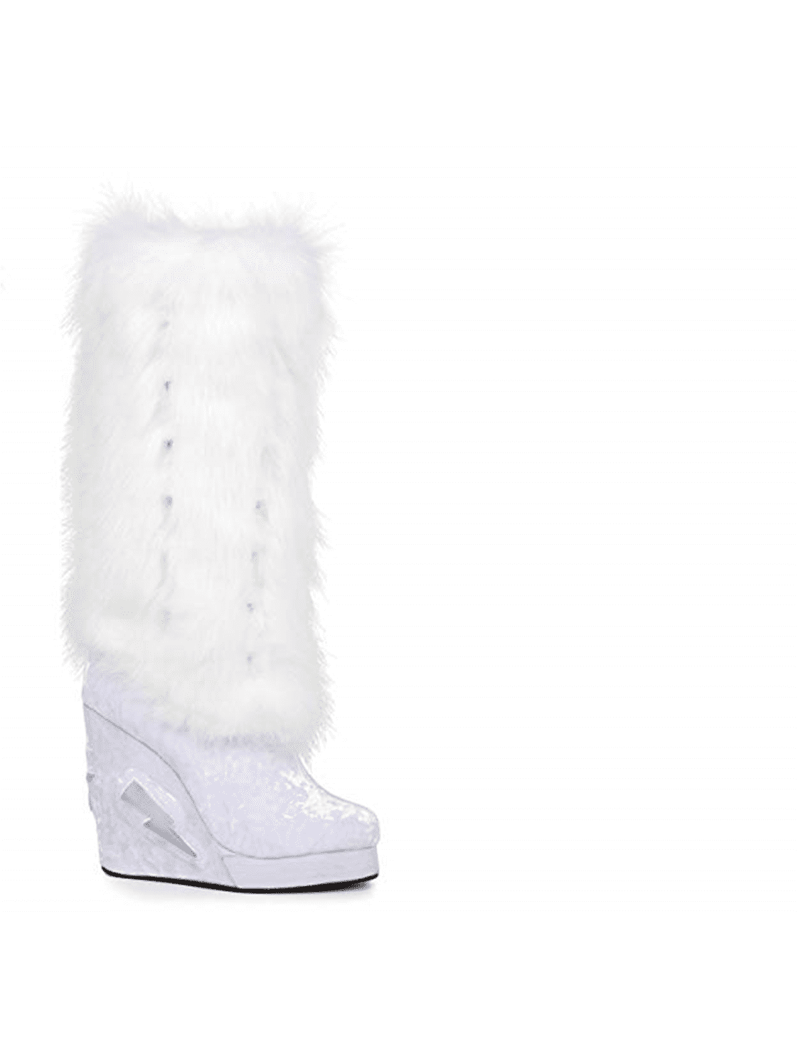 455-HAPPY, 4" Inch Light Up Platform And Fur Shoes - Walmart.com