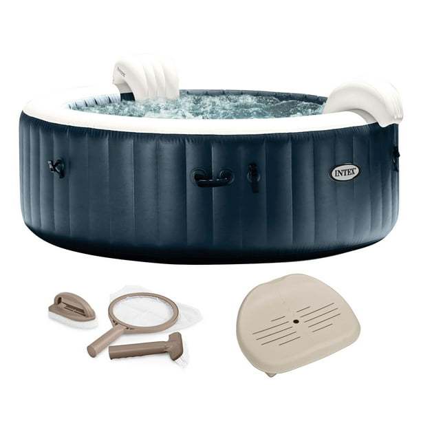 Intex PureSpa Plus Inflatable Hot Tub with Accessory Kit & 2 Seat Spas ...