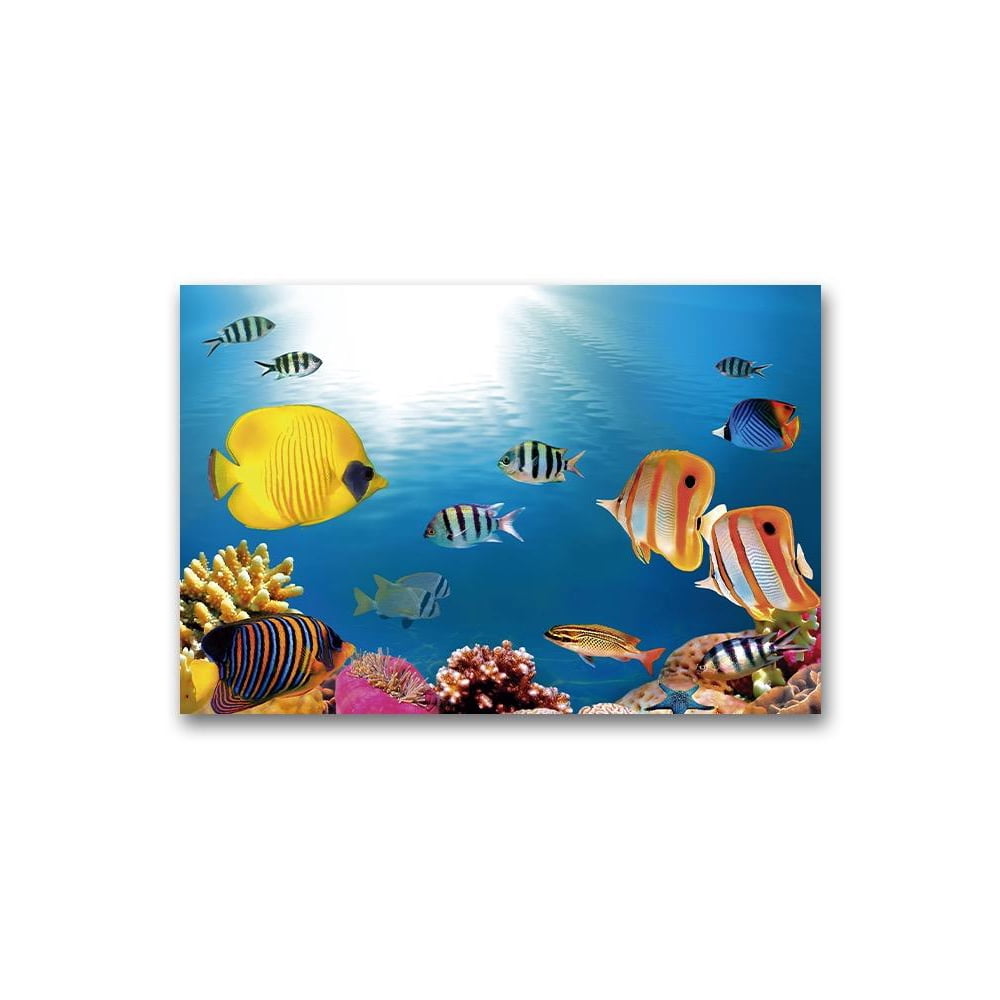 Design Of Colorful Coral Reef Poster -Image by Shutterstock - Walmart ...