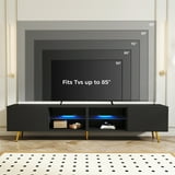 Bonzy Home 86" TV Stand, Television Console Table for 85" TV, Modern ...