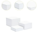 CUTICATE 3 Pieces Buffet Riser Cube Display Nesting Riser Catering Food ...