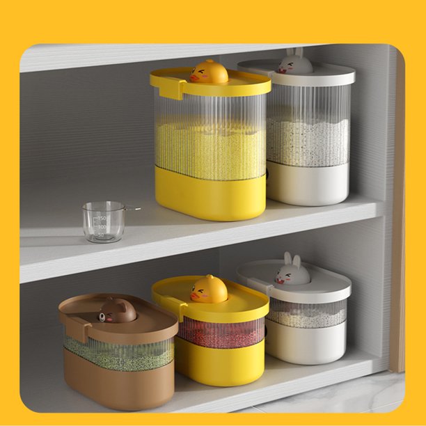 PP Rice Bucket,Rice Bucket Damp Proof Rice Storage Bin Grain Storage ...