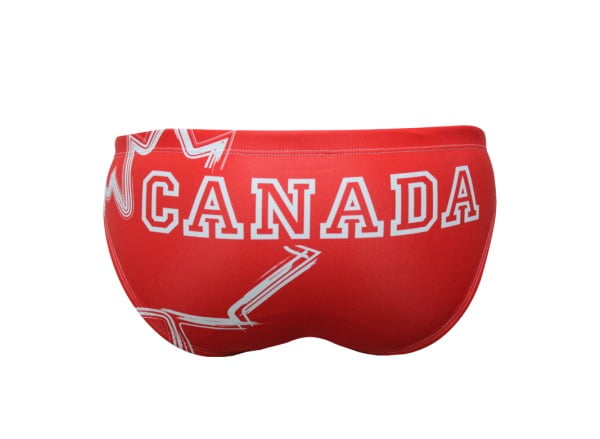 Men’s Athletic Swimwear Sporti Swimsuit MTS Canada Maple Leaf Active ...