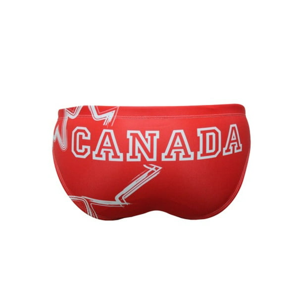Men’s Athletic Swimwear Sporti Swimsuit MTS Canada Maple Leaf Active ...