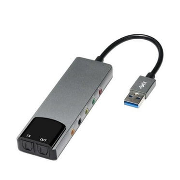 StarTech USB Stereo Audio Adapter External Sound Card with S/PDIF Digital Audio - Walmart.com