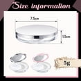 RAGUPEL 2 Pcs Loose Powder Container with Puff 0.17/0.7 Oz Reusable ...