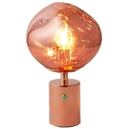 Modern Irregular Shaped Transparent Glass Table Lamp Crystal Desk Light ...