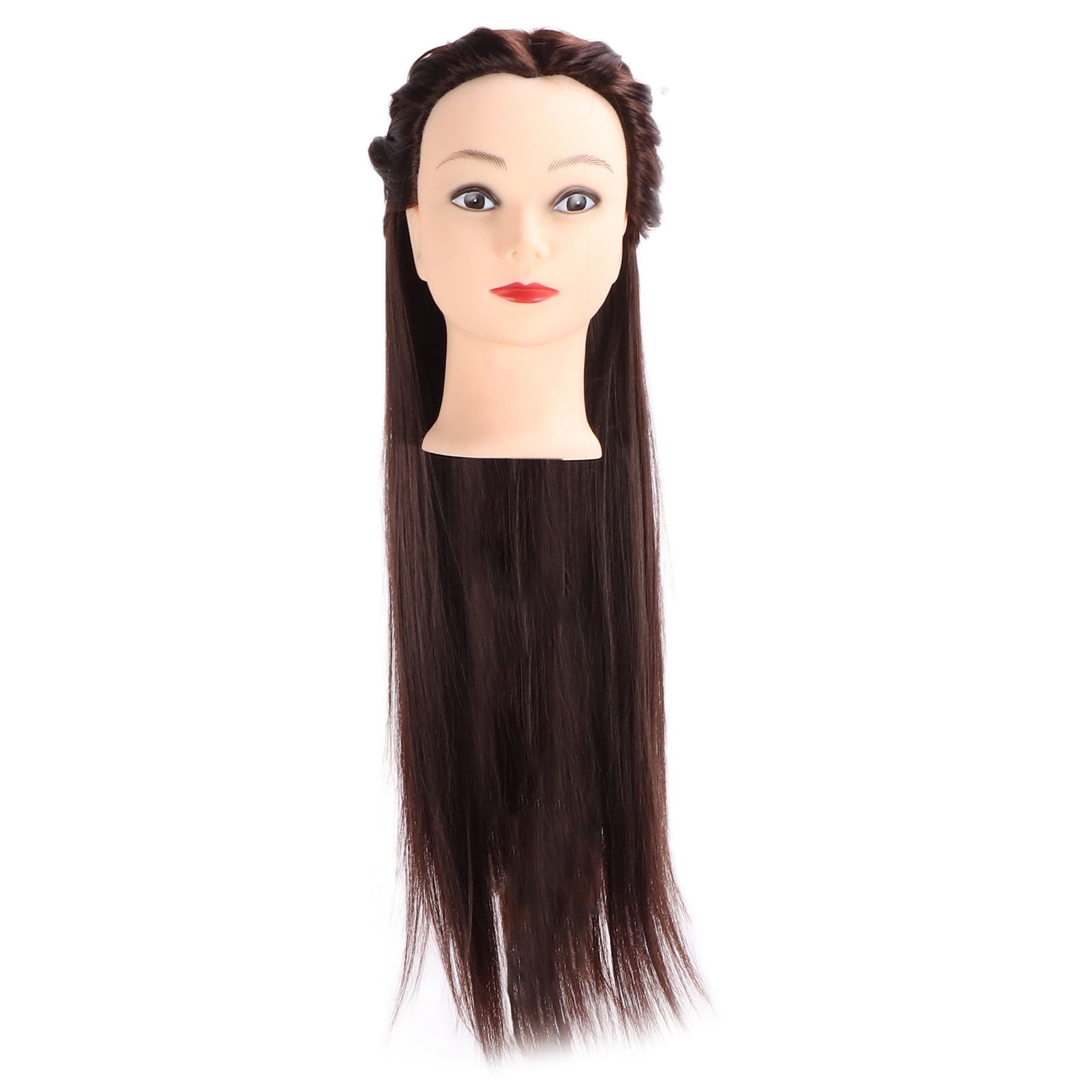 Click here for Dewin Hair Mannequin Head Dark Brown Hair Braiding... prices
