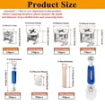 URIJDAS-120PCS Cam Locks for Furniture,3-in-1 Eccentric Hardware Wheels ...