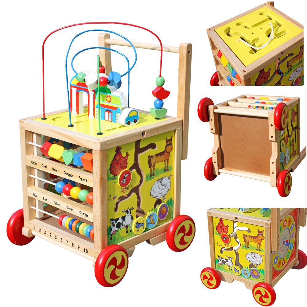 Wooden Learning Bead Maze Cube Activity Center For Child Toys Kids Gift wooden-learning-bead-maze-cube-activity-center-for-child-toys-kids-gift