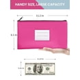 2-Pack Bank Deposit Money Bags with Zipper,11 x 6 Inches,PU Leather ...