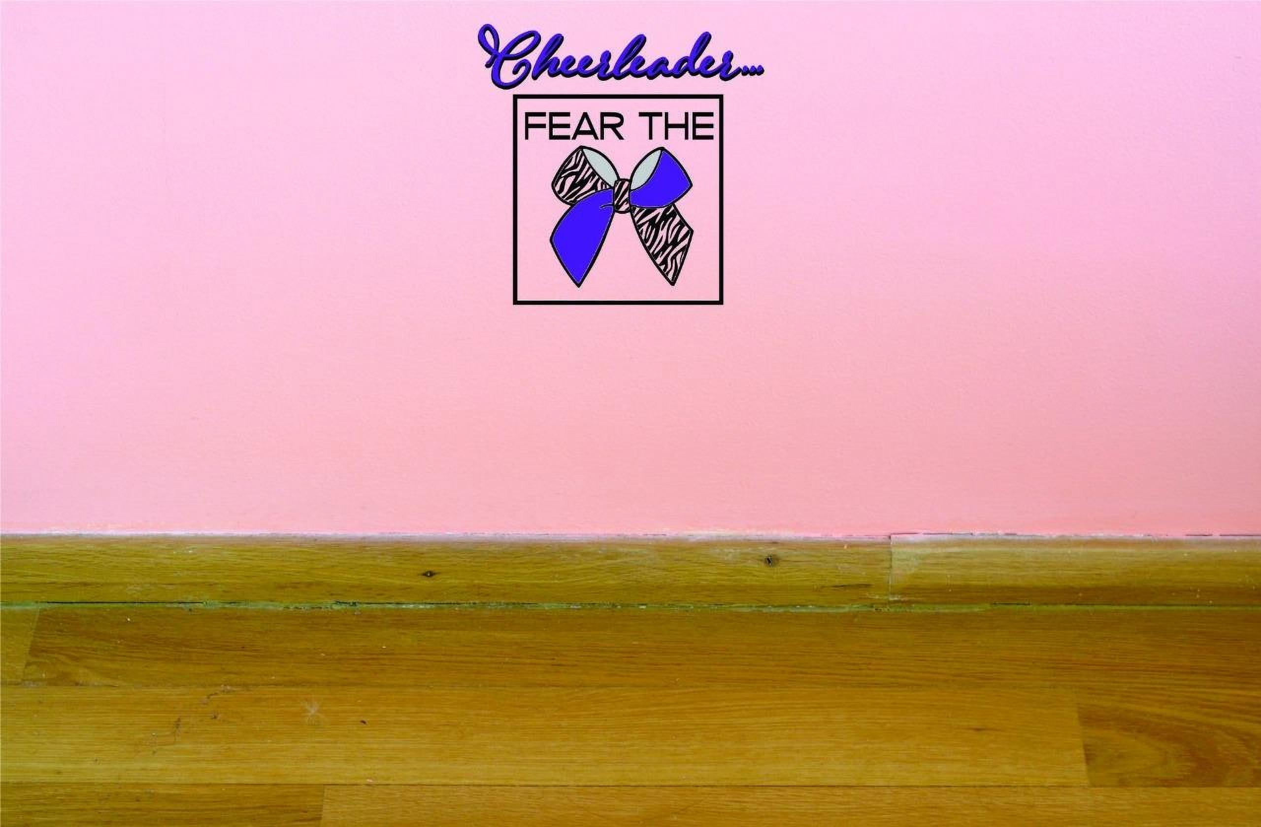 Custom Decals Cheerleader... Fear The Bow Wall Art Size: 30 X 30 Inches ...