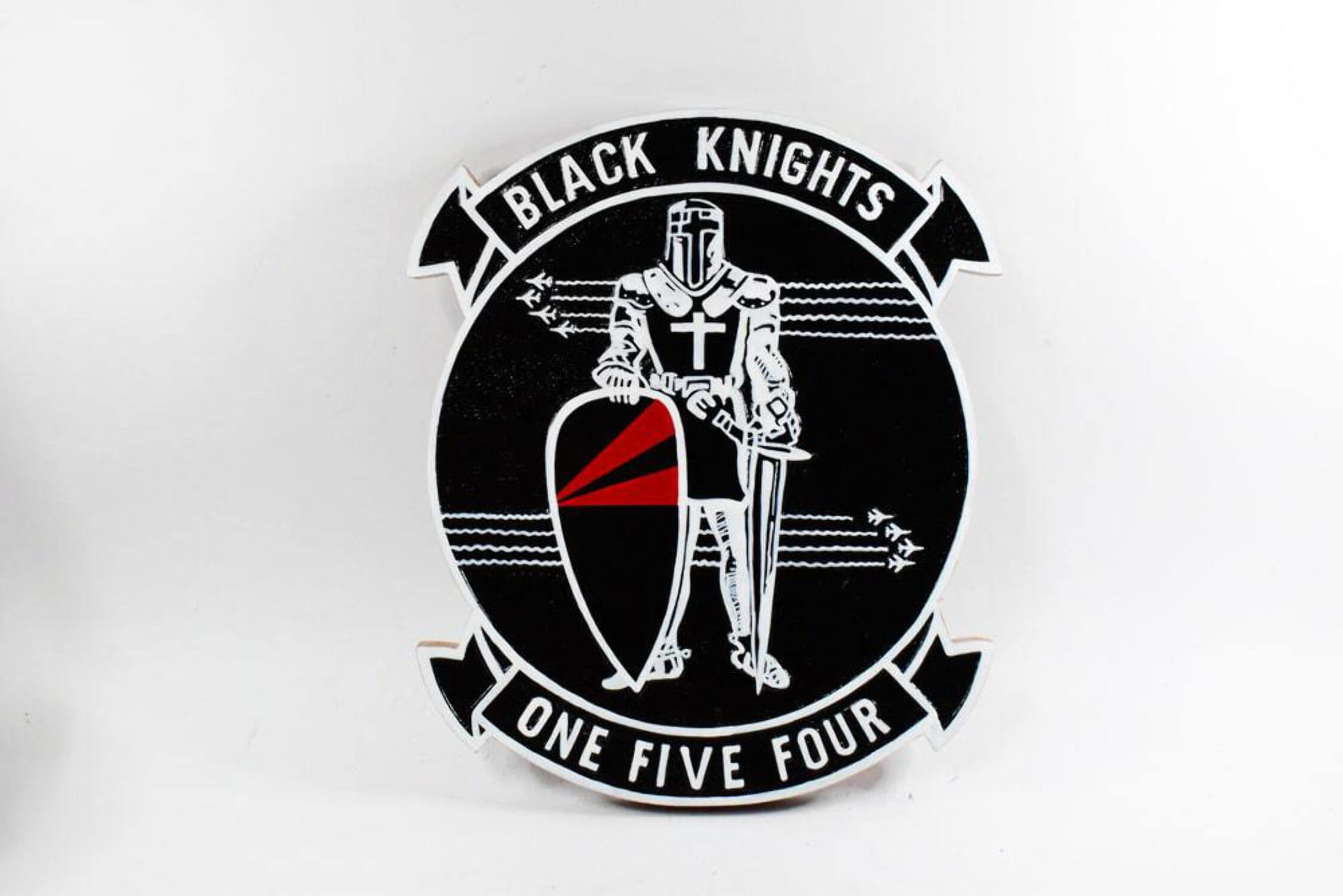 VF/VFA-154 Black Knights Plaque, Navy, 14, Mahogany - Walmart.com