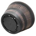 Garden Elements Timberline Barrel-Style Round Planter, Brown, 18in ...