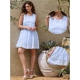 DARING DIVA Women's Gingham Flowy Swing Plaid Tiered Short Dresses M ...
