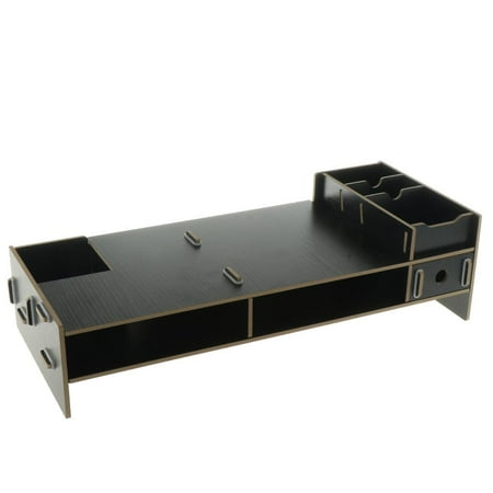 Adjustable Monitor Stand Riser Printer Shelf With Pull Out Drawer ...