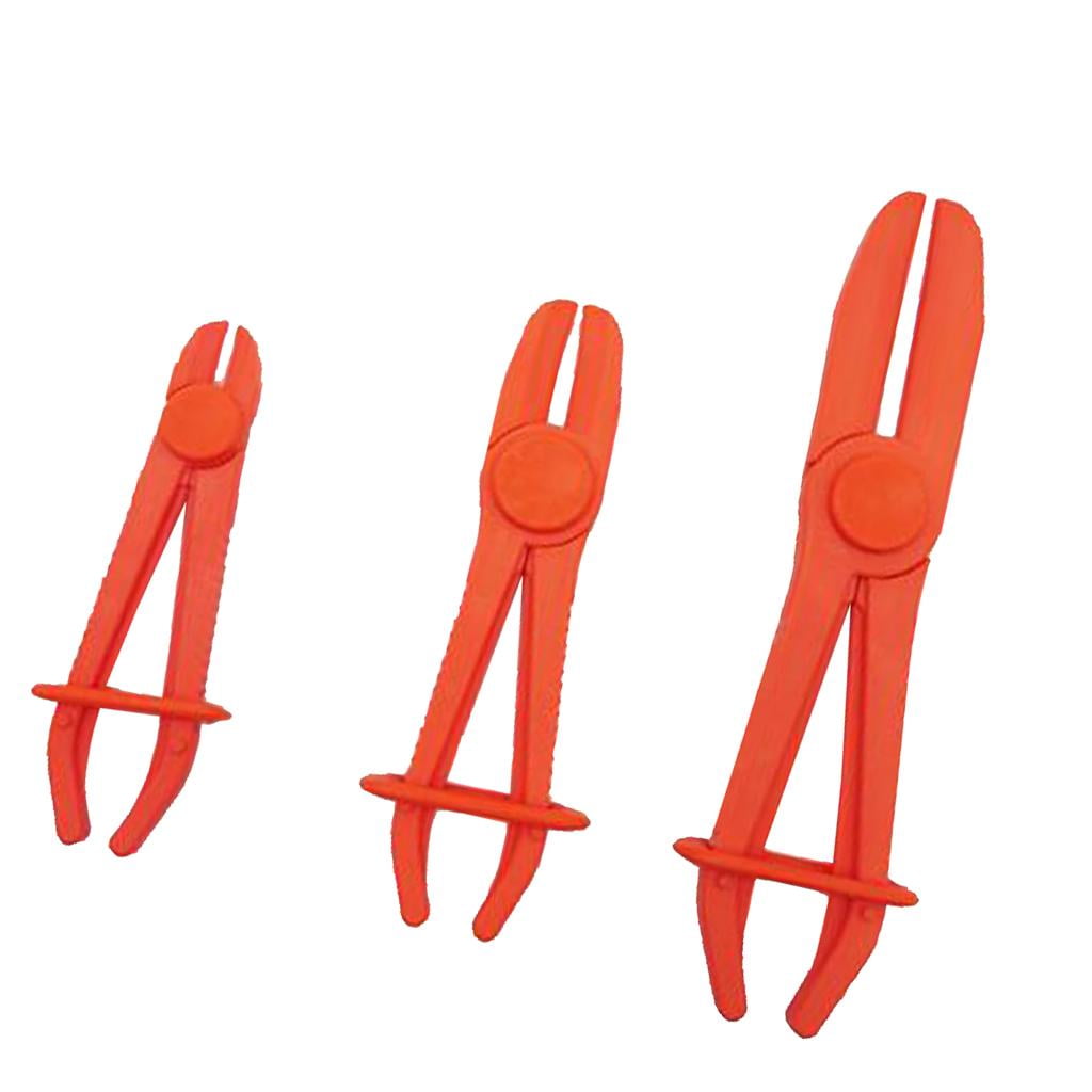 SET of 3 PLIERS for CLAMPING PIPES, PETROL HOSE, FUEL BRAKE AIR ...