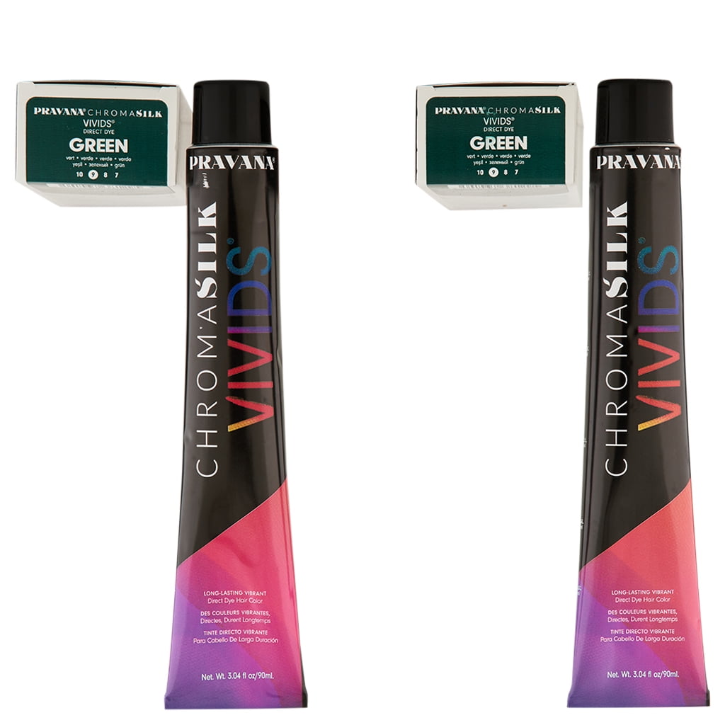 Pravana Chromasilk Vivids Hair Color Green 2 Ct