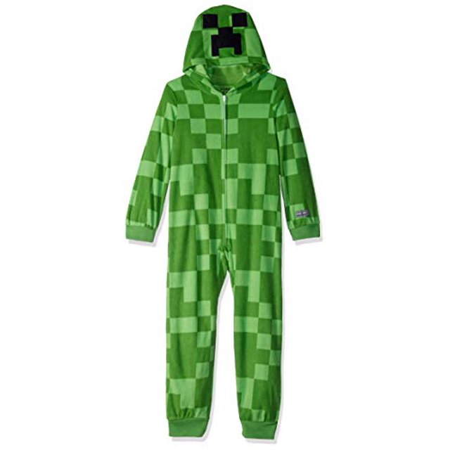 Minecraft Boys' Little Creeper Hooded Blanket Sleeper, Creeping, 6 ...