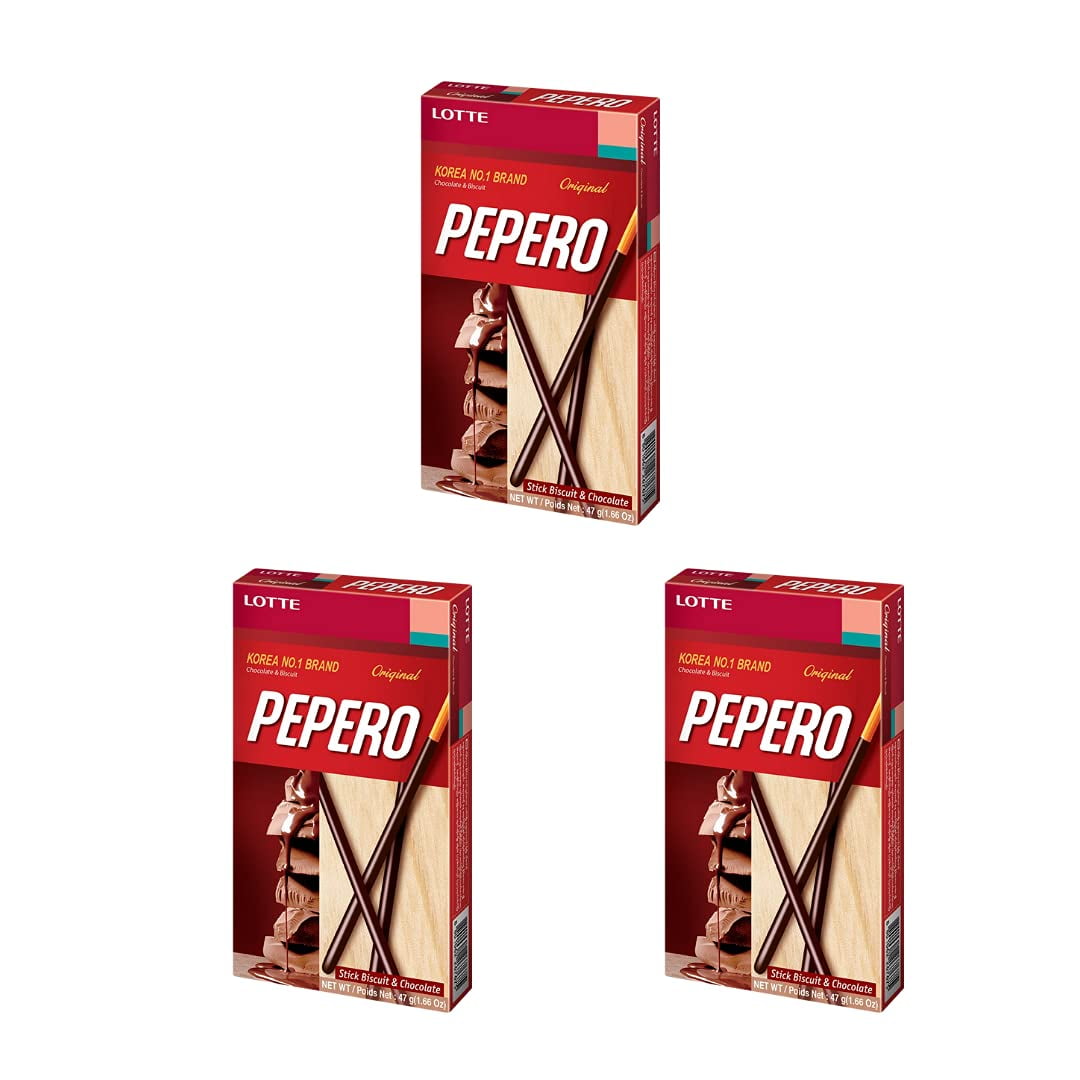 LOTTE Pepero Chocolate Sticks 6 Variety Flavors Original, Almond ...