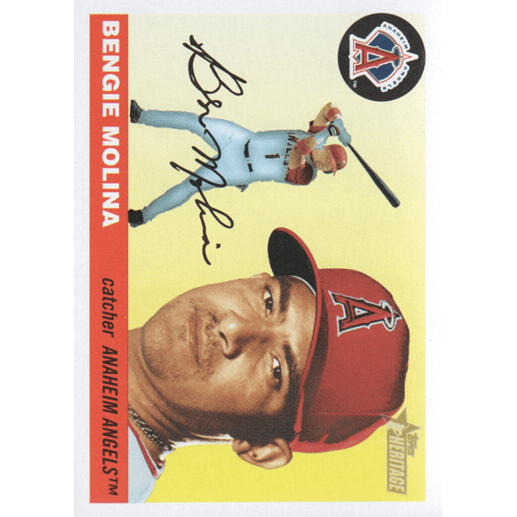 2004 Topps Heritage #24 Bengie Molina MLB Baseball Trading Card ...