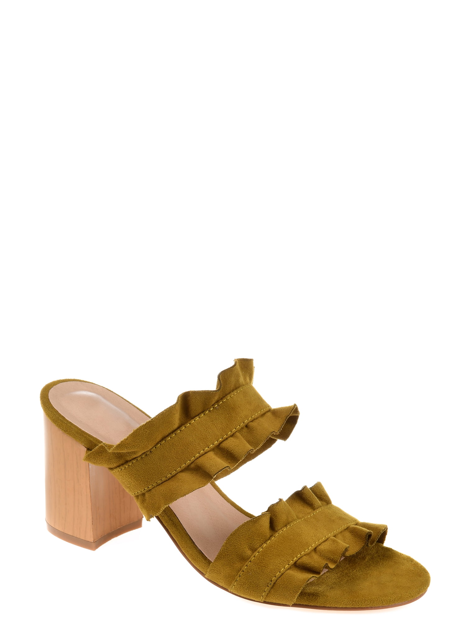 Brinley Co. Womens Ruffled Mule Sandal - Walmart.com