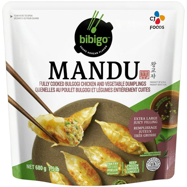 Bibigo Mandu Chicken Bulgogi Dumplings, 680g, 680g, 1.5lbs per bag - Walmart.ca