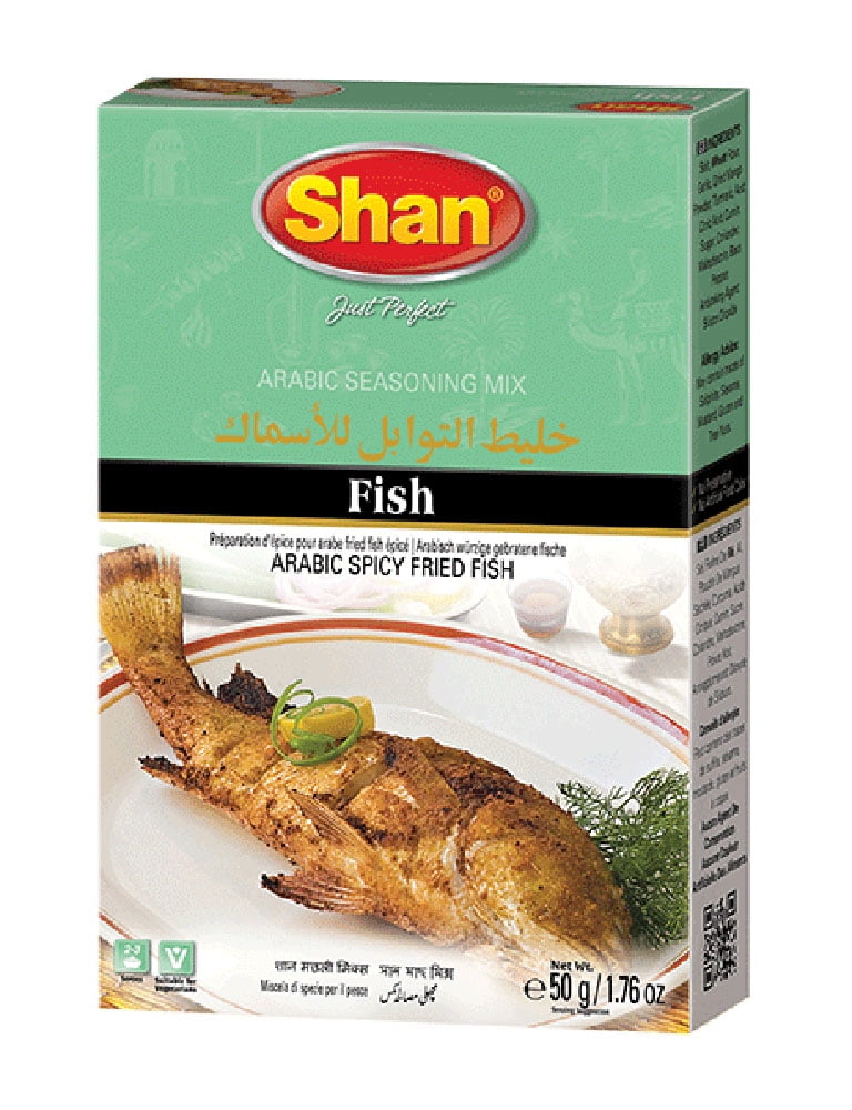 Shan Arabic Fish Recipe and Seasoning Mix - 50g Spice Powder ...