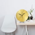 9.84in Round Wall Clock Frameless No Glass Silent Non-Ticking Pvc Board ...