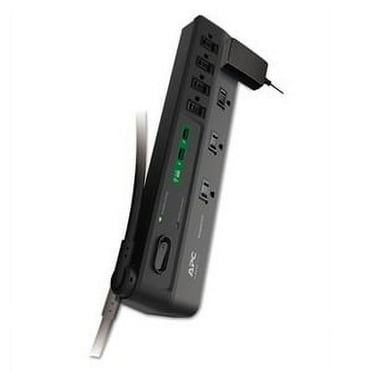 APC 12-Outlet Surge Protector Power Strip with USB Charging Ports, 2160 ...