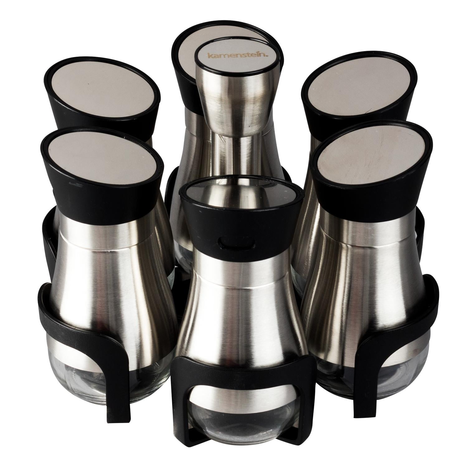 Especiero giratorio Vasconia Regal de Acero Inoxidable Color Negro ...