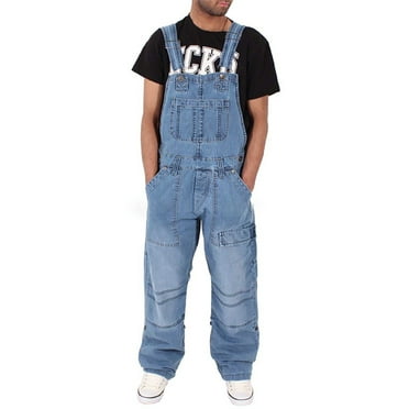 Men's 100% Cotton Rigid Denim Bib Overall - Walmart.com