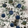 12 Piece Flocked Christmas Balls Decoration Set, Multiple Styles and ...